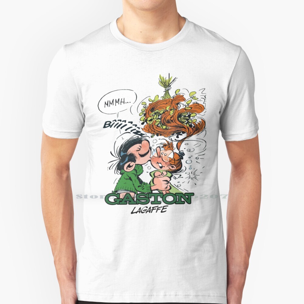 Gaston Lagraffe Kiss With T เสื้อผ้าฝ้ายแท้ 100% Gaston Guus Lagraffe ...