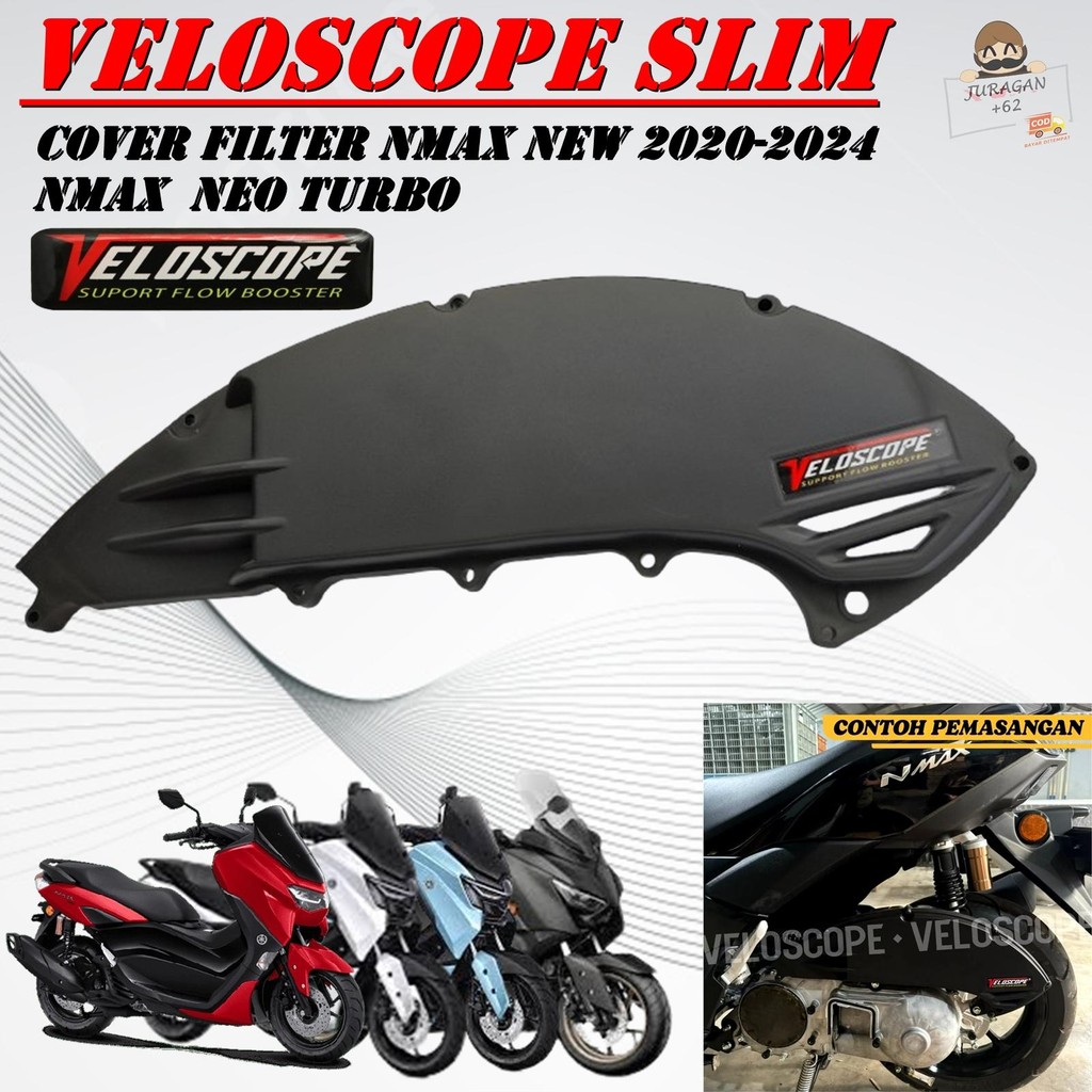 ฝาครอบกรอง Veloscope NMAX N MAX AEROX ใหม่ TURBO NEO 2020-2024 SLIM AIR ...