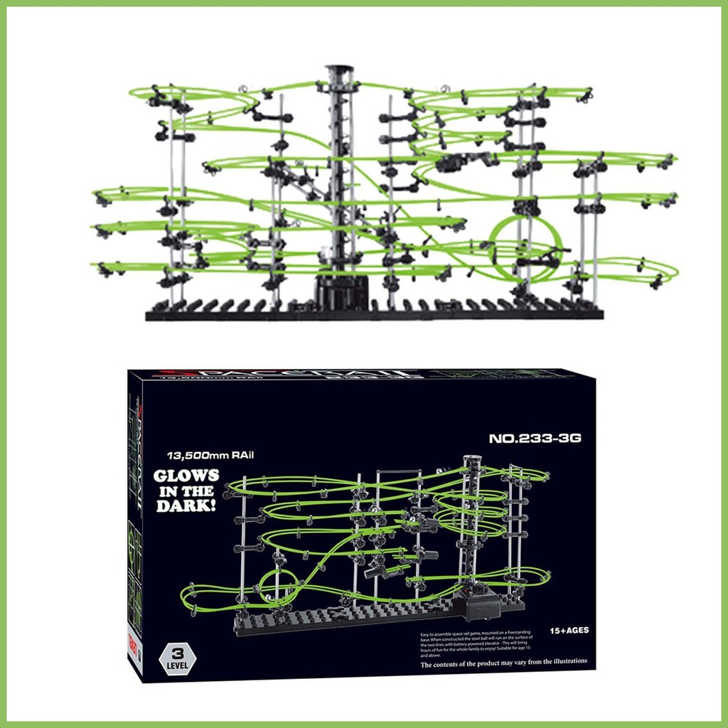 Marble Coaster Run พร้อมมอเตอร์ชุด Marble Runs แบตเตอรี่-Powered Design ...