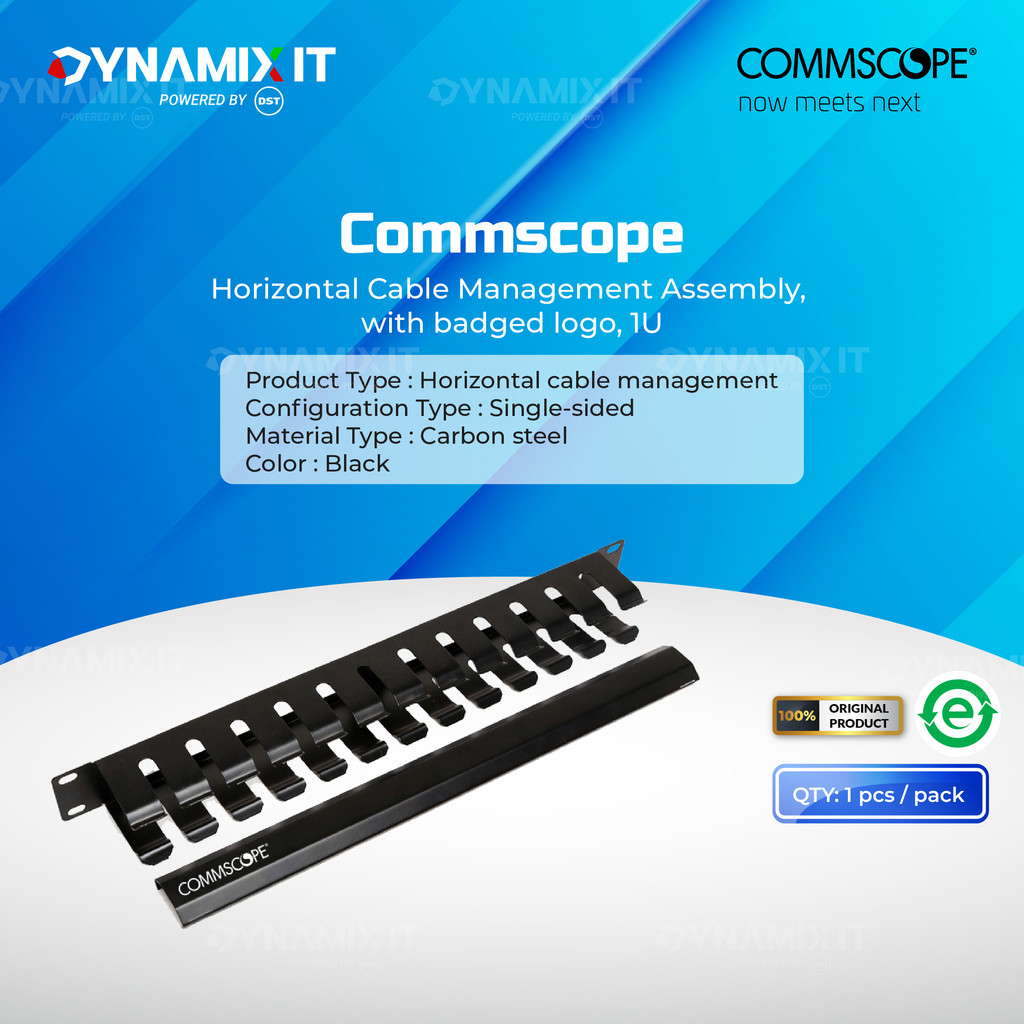 COMMSCOPE AMP การจัดการสายเคเบิลแนวนอน 1U แผง - 1427632-2 | Shopee Thailand