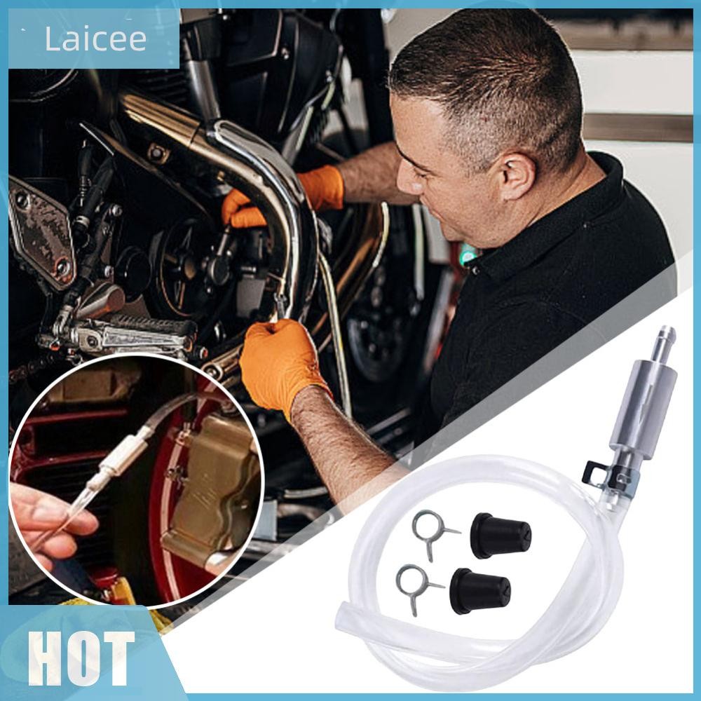 [Laicee.th] รถจักรยานยนต์รถยนต์คลัทช์เบรค Bleeder ท่อทางเดียววาล์วหลอดเลือดออกชุดเครื่องมือ ...