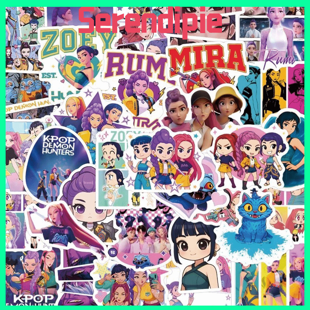 SERENDIPIE สติ๊กเกอร์นักล่าปีศาจ Kpop Derpy|สติ๊กเกอร์กันน้ํา Saja Boys, DIY Graffiti อะนิเมะ ...