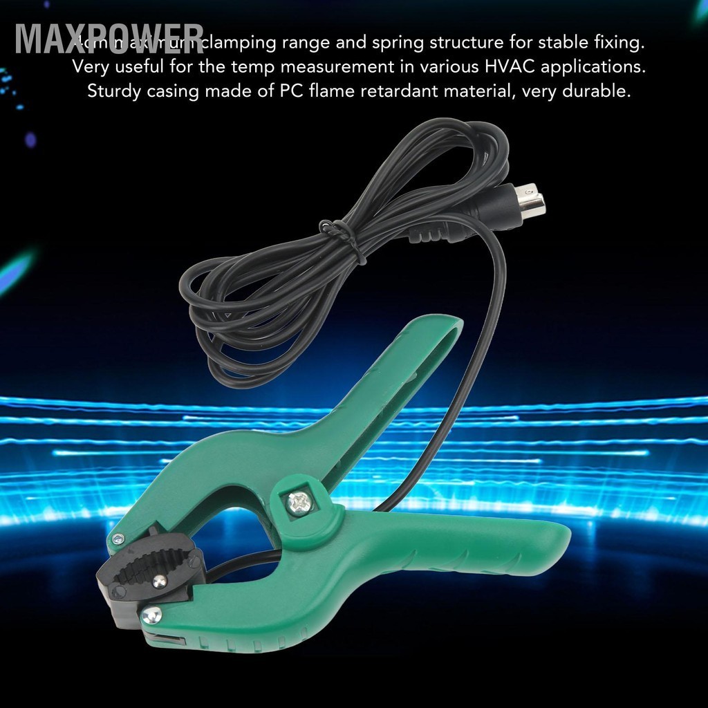 Maxpower HVAC Temperature Clamp 4 Pin Temp Probe Sensor ‑40 ~ 150 ...