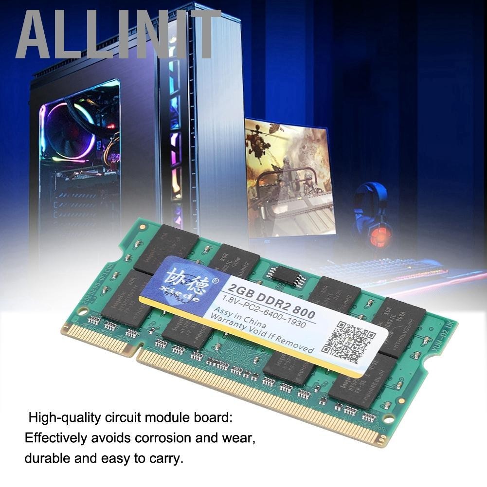 Allinit 2G DDR2 หน่วยความจำ RAM Stick เข้ากันได้กับคอมพิวเตอร์แล็ปท็อป ...