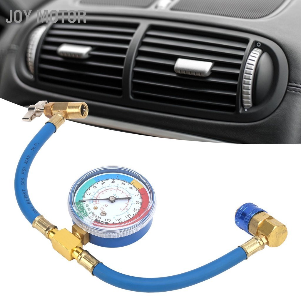 JOY Motor รถยนต์ R134A เครื่องปรับอากาศท่อน้ำหล่อเย็นเกจวัดความดัน 0 ...