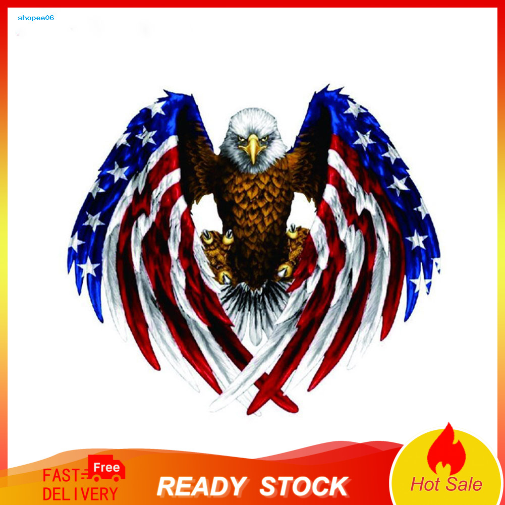 Setn Cool 3D America Flag Eagle รูปแบบรถสติกเกอร์ Self กาวรูปลอกอุปกรณ์เสริม | Shopee Thailand