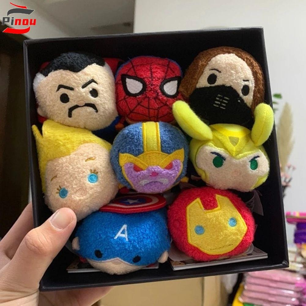 Pinou Marvel Avengers จี้ห้อยกระเป๋าตุ๊กตาน่ารักของเล่นพวงกุญแจ Hulk ...