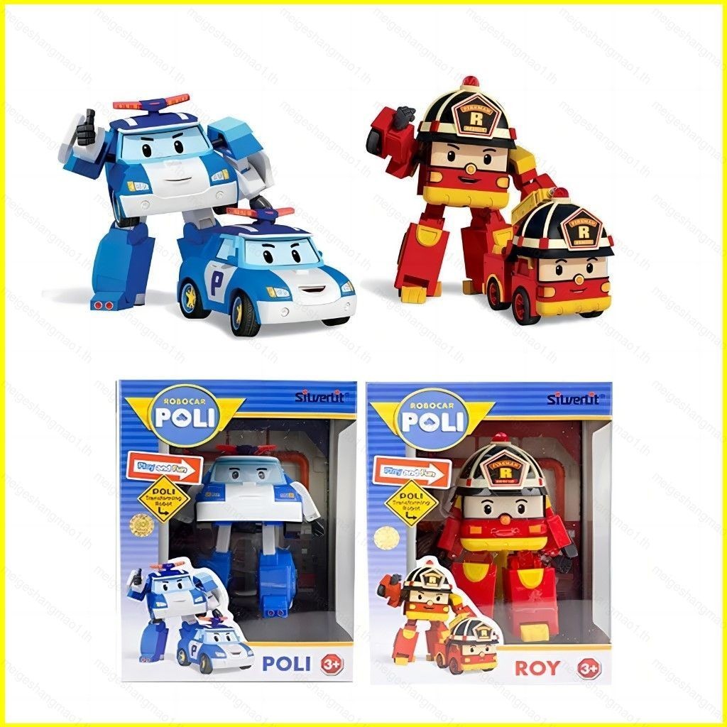 Ag1 Robocar Poli Action Figure Poli squad รถ Amber รถพยาบาล Roy fire ...