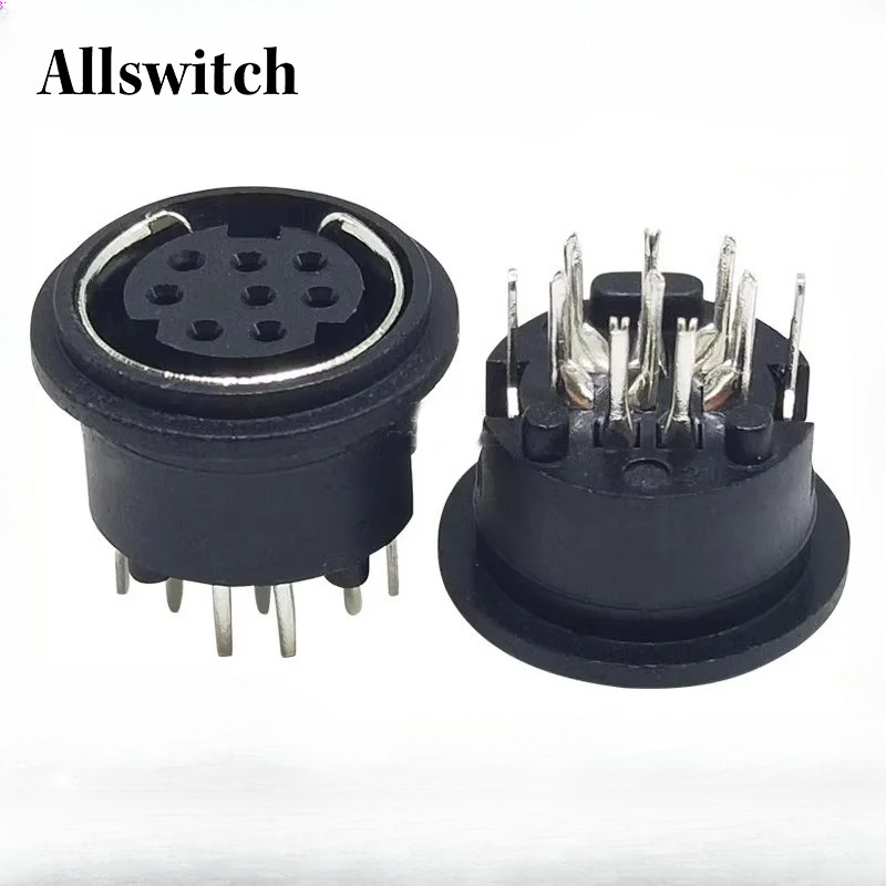 Din-804 Connector 8Pin S Terminal PS2 Power Port DC Socket Connector S ...