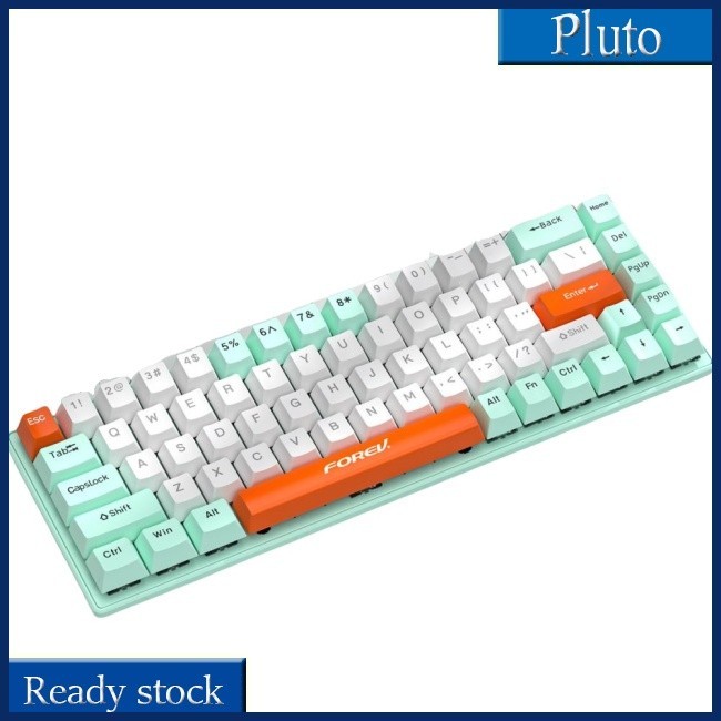ใหม่ Q68 คีย์บอร์ดเกมแบบมีสาย 68 คีย์คีย์บอร์ดแบบมีสายขนาดกะทัดรัด RGB ...