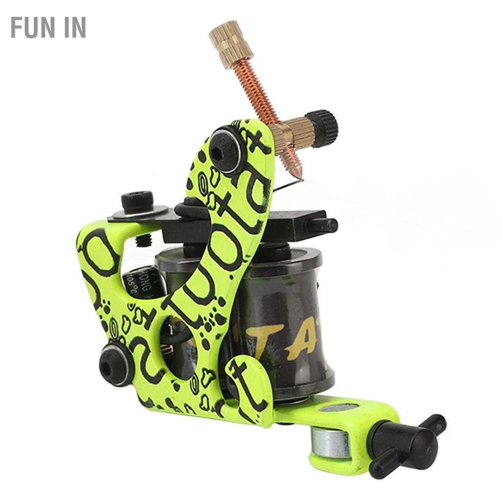 Fun IN 8 Wraps Tattoo Coil Machine เหล็กทองแดงลวดเสียงคมชัด Liner ...