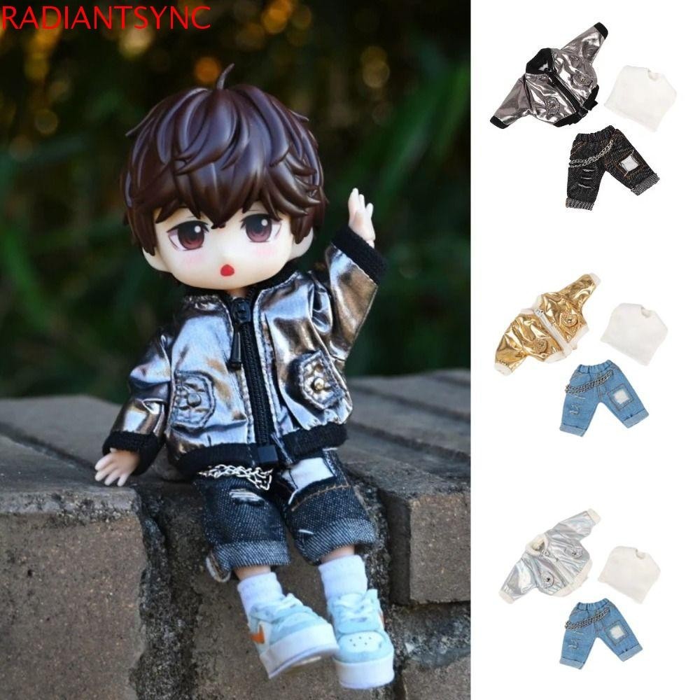 Radiantsync 1/12 ตุ๊กตาเลเซอร์ Overcoat, Handmade Zipper Coat Ob11 ...