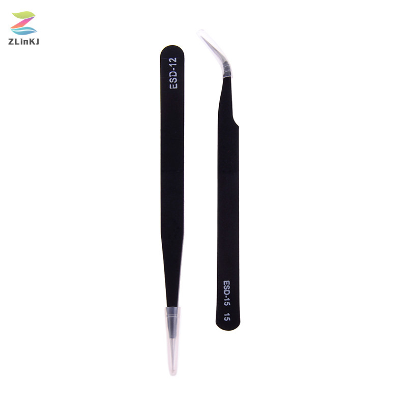 Zlinkj 2 ชิ้น Anti-static El และตรงแหนบสแตนเลสแม่พิมพ์เค้กใหม่ | Shopee ...