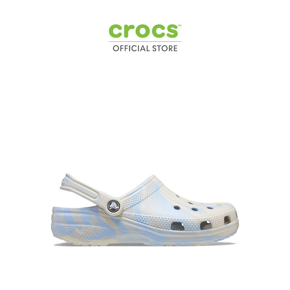 CROCS รองเท้าลำลองผู้ใหญ่ CLASSIC MARBLE CLOG รุ่น 2068674NT - CALCITE ...