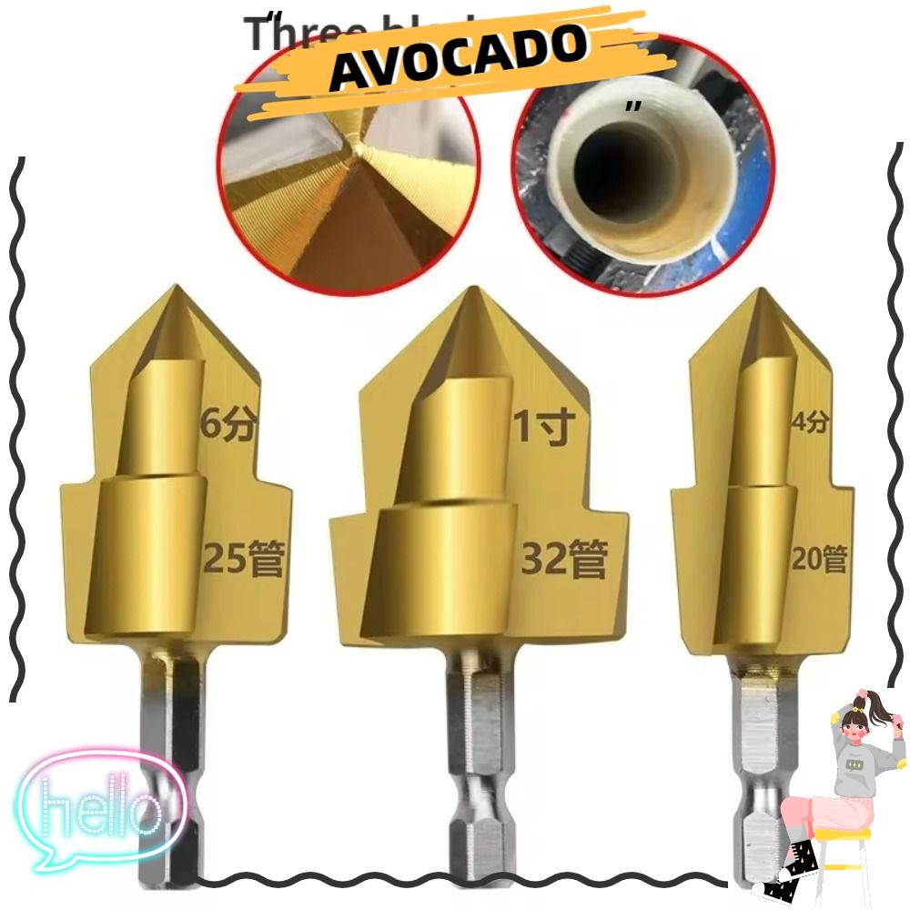 Avocar PPR ดอกสว่านยก,อัพเกรดสามใบมีดหกเหลี่ยม Shank ขั้นตอนเจาะบิต ...