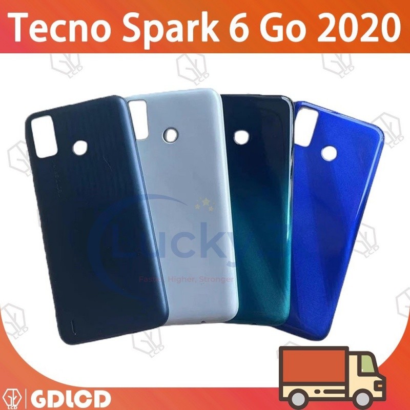 Tecno Spark 6 Go 2020 ฝาหลัง KE5 KE5j KE5k ด้านหลังประตูแผงด้านหลัง ...