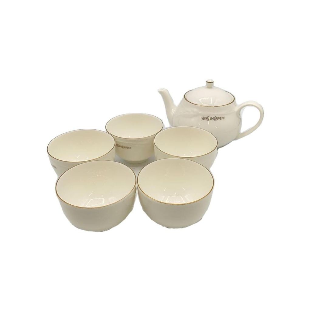 Yves Saint Laurent YSL WH NT wht SETTO AR Teapot Tableware ส่งตรงจาก ...