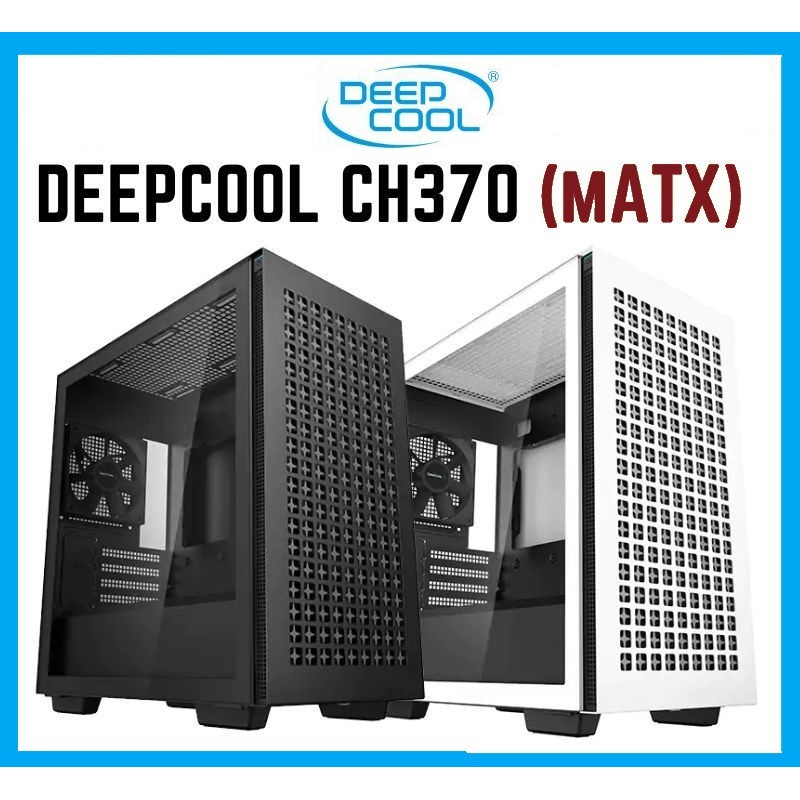 CASE DEEPCOOL CH370 BLACK / WHITE (MICRO-ATX) เคสคอมพิวเตอร์ | Shopee ...