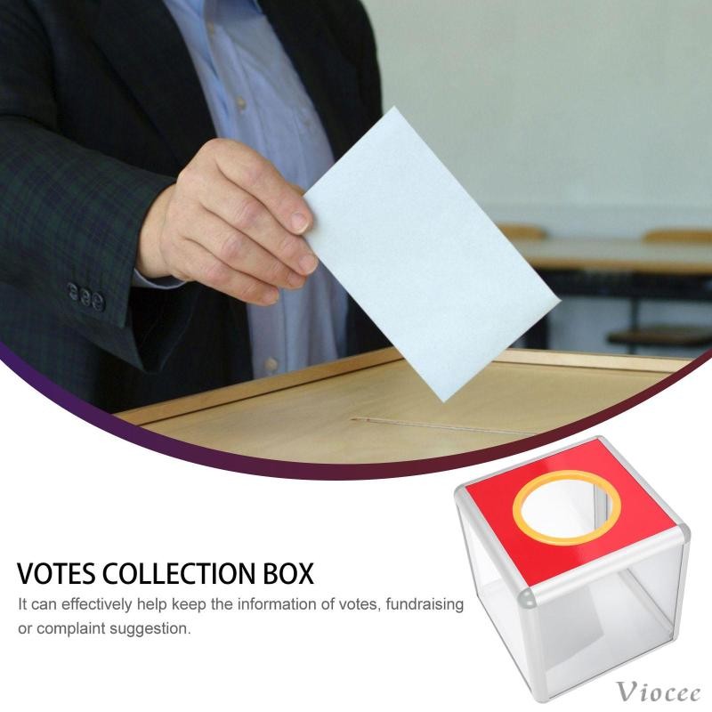[Viocee] Box Voting Box Comment Box Raffle Ball Game Box Donation Box ...
