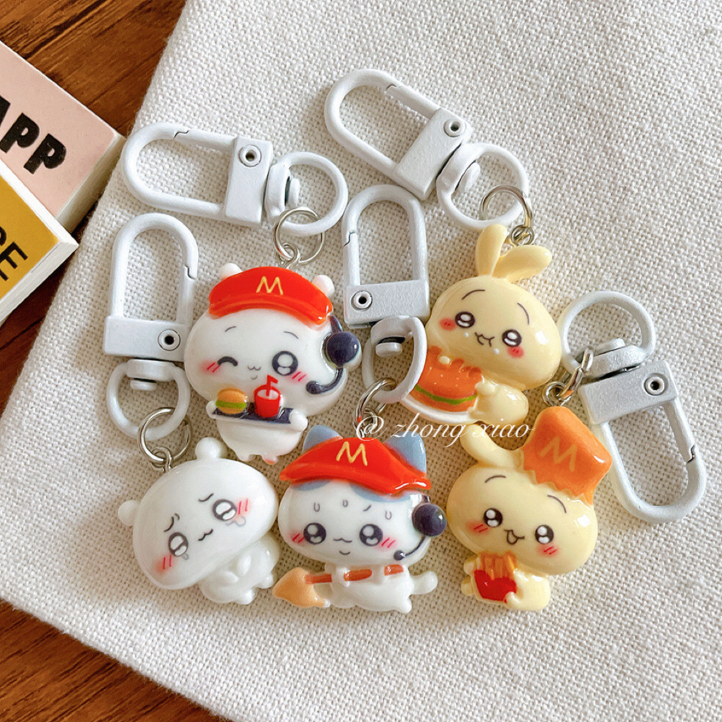 ใหม่การ์ตูน McDonalds Gikawa พวงกุญแจจี้กระเป๋านักเรียนน่ารักอุปกรณ์ ...