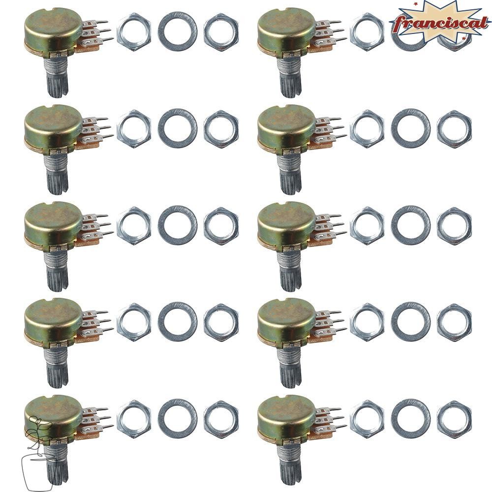 FRANCISCAL Potentiometer, 3 ขั้ว B500 500 โอห์ม, ง่ายต่อการเรา Linear ...