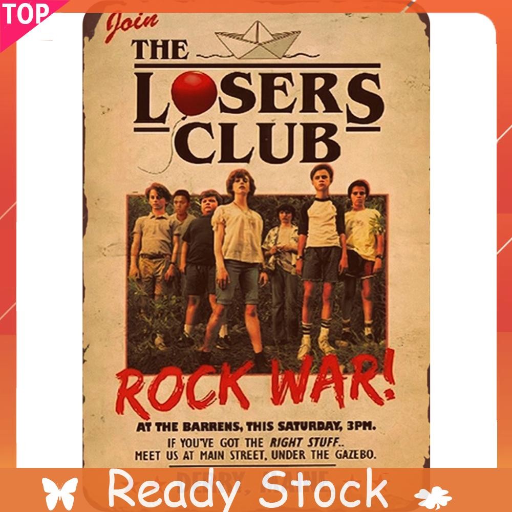 โลหะ Losers Club Tin Sign ภาพวาดเหล็กสี่เหลี่ยม Wall Home Decor 20x30 ...