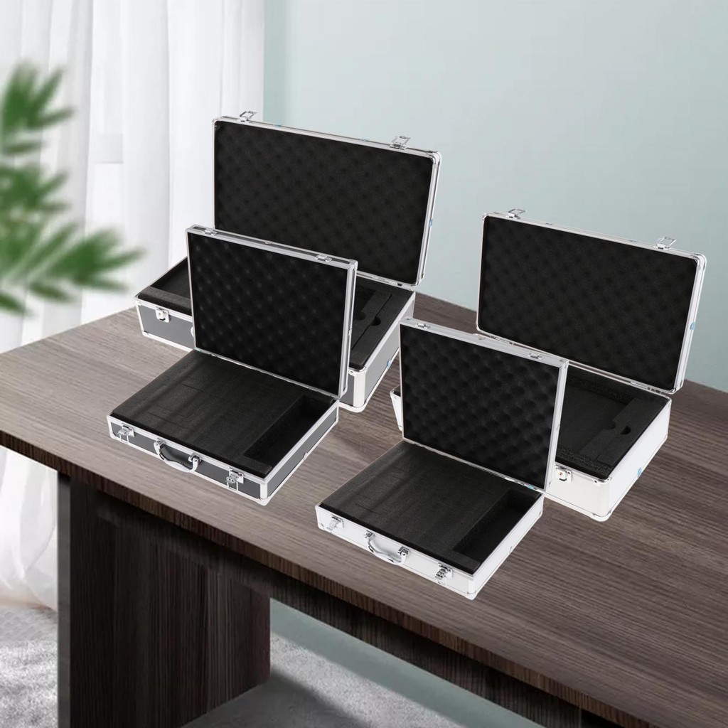 [lzdjhyke2yi] Carry Case Mic Storage Box with Sponge Chat Room Studio ...