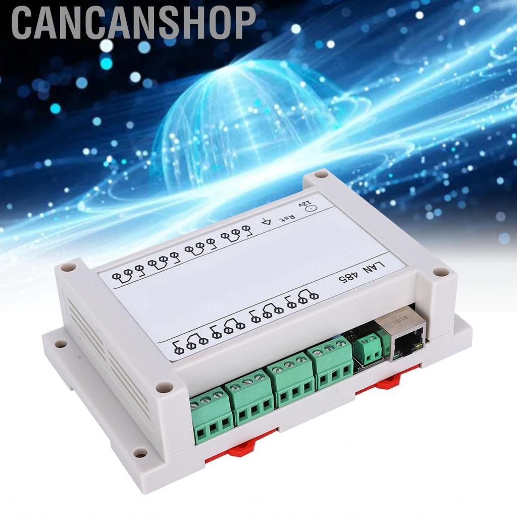 โมดูลรีโมตคอนโทรลเลอร์รีโมต cancanshop-th rj45 TCP/IP 8 ช่องสัญญาณรีเลย์ 250V/AC 10A (สีขาว ...