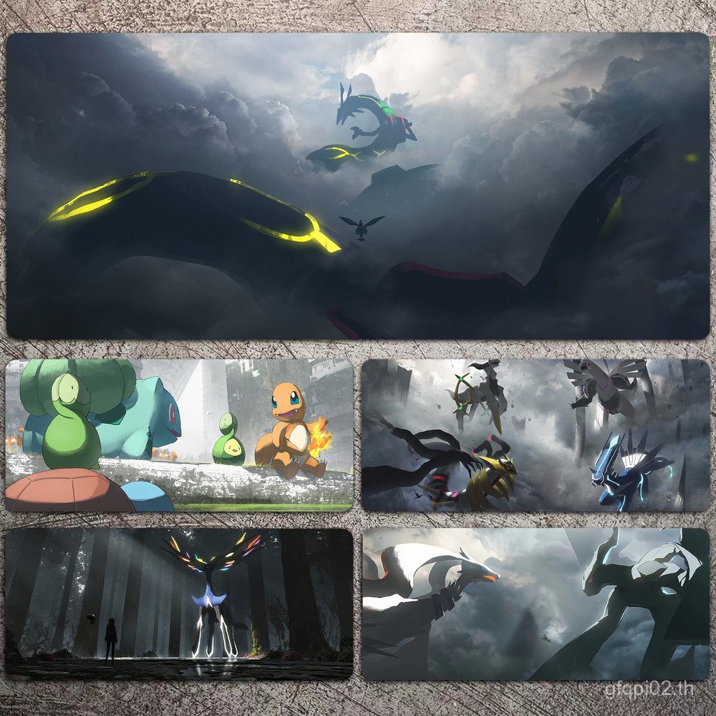 แผ่นรองเมาส์ Pokémon ขนาดใหญ่ Pokemon Study Table Pad Pikachu Keyboard ...