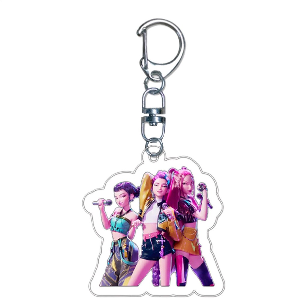 Kpop demon hunters Key Chain 2D Anti-Lost การ์ตูน Key แหวนสร้างสรรค์ ...