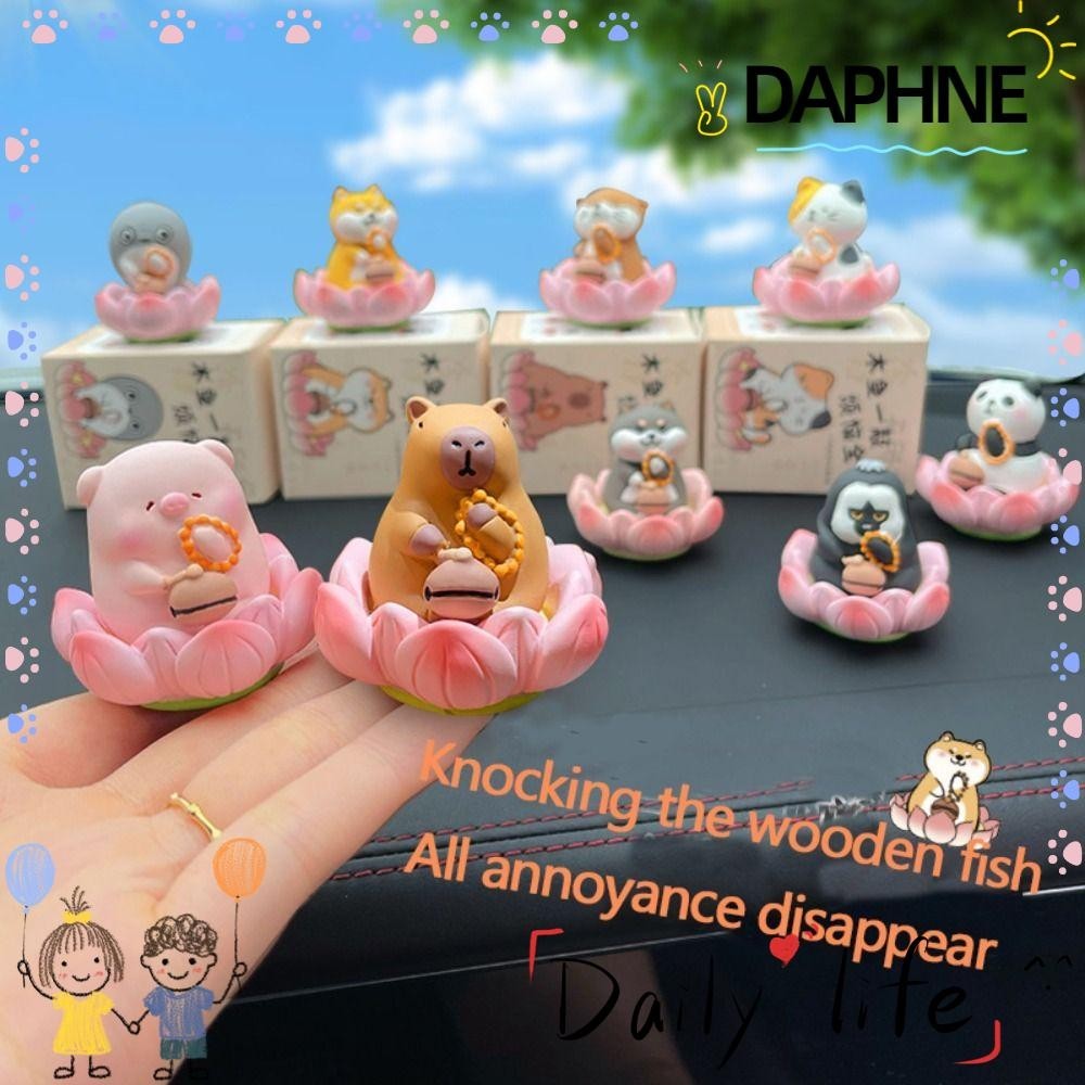 Daphne ของเล่นตกแต่ง,น่ารักการ์ตูนเรซิ่นตุ๊กตาขนาดเล็ก, Capybara Good ...