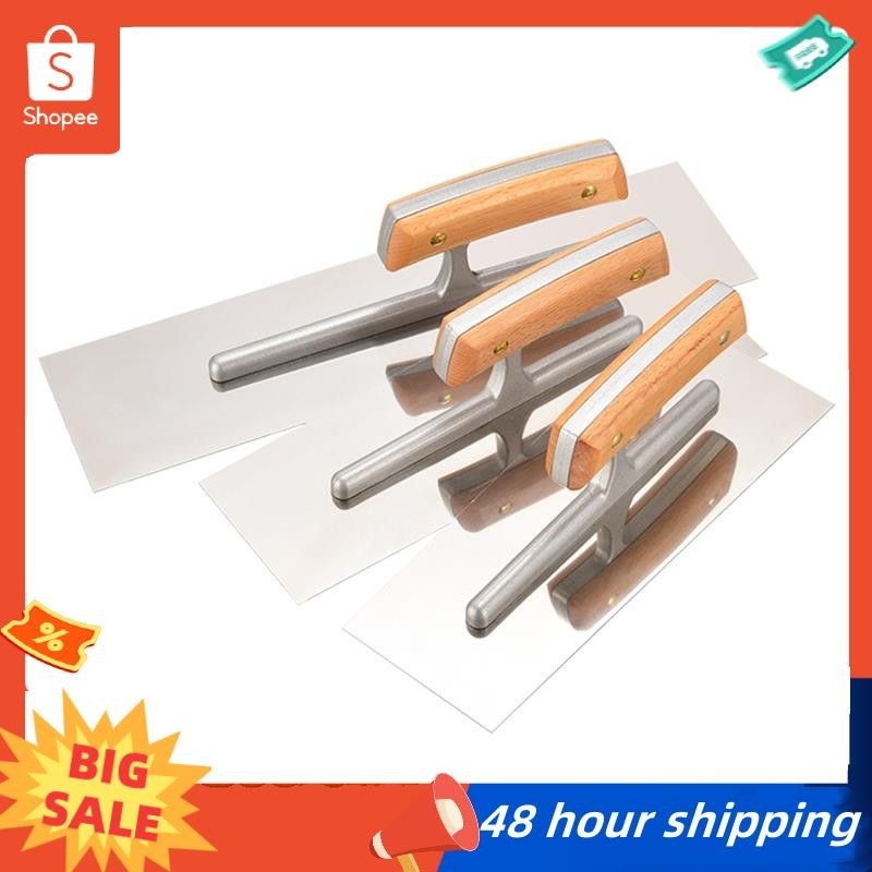 พร้อมสต็อก 3 ชิ้น Flat Drywall Trowel, สแตนเลสฉาบปูน, Masonry Finishing ...
