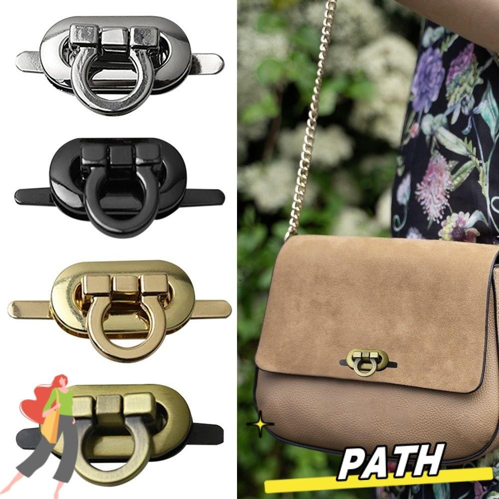 Path Turn Lock อะไหล่กระเป๋า DIY อุปกรณ์เสริมฮาร์ดแวร์หัวเข็มขัดโลหะ ...