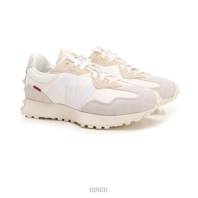 ลองโก | New BALANCE 327 Milk White Retro Oat Beige MS327FG NB327 ...