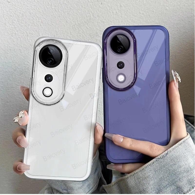 ปลอกสําหรับ VIVO V40 5G V2348 V40 Pro V2347 สีสัน Anti-Drop กล้องเกราะ ...