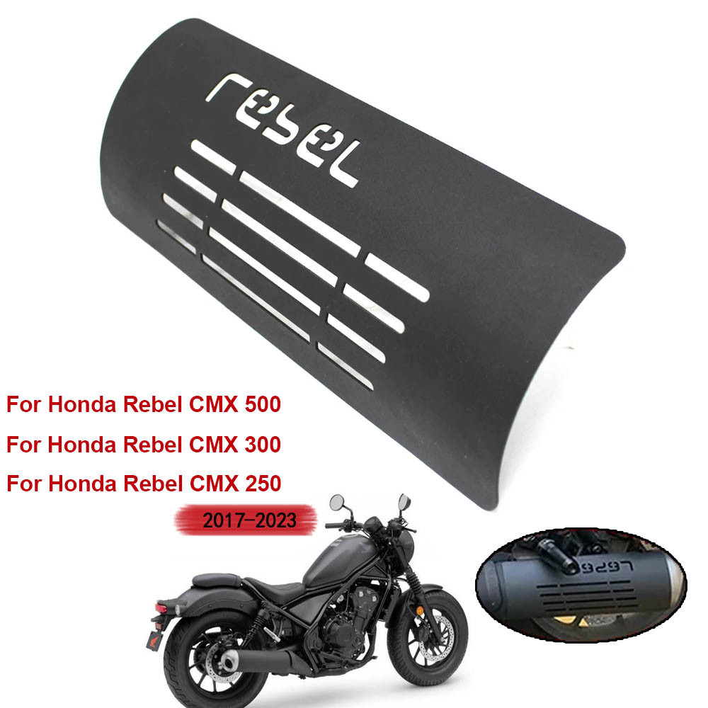 Rebel300 Rebel500 ท่อไอเสียท่อความร้อน Shield Guard สําหรับ Honda Rebel 300 500 CM500 CM300 ...