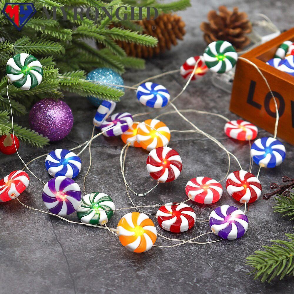 Myronghd LED Christmas String ไฟ, DIY Decor Candy String ไฟ,แบบพกพา ...