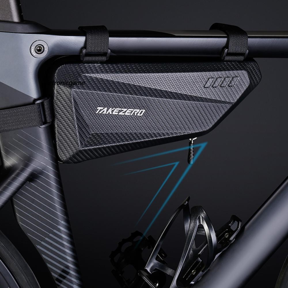 New Bike Frame Front Tube Bag 1.5L Waterproof Motorcycle Pannier Saddle ...