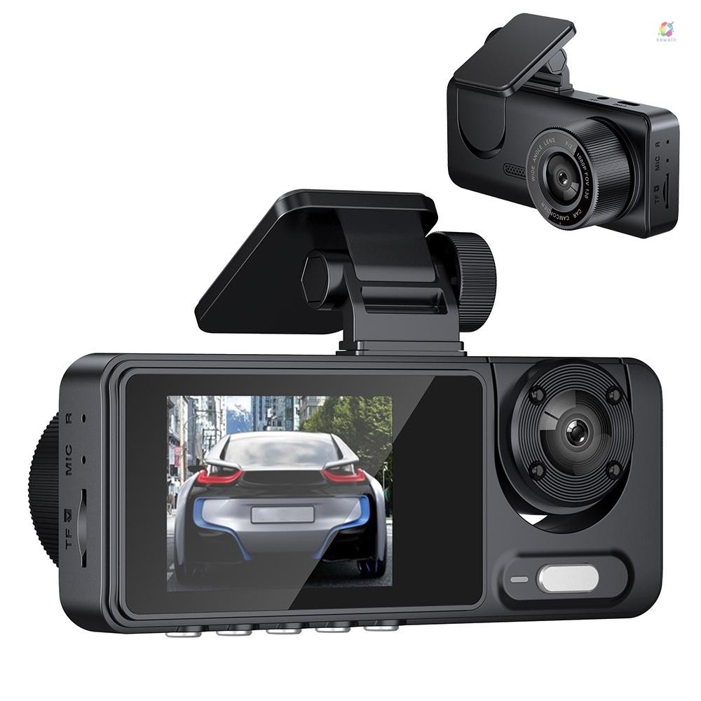 Kawath 3 กล้อง Dash Cam Multi-Language Clear กระจกมองหลังรถยนต์บันทึก ...