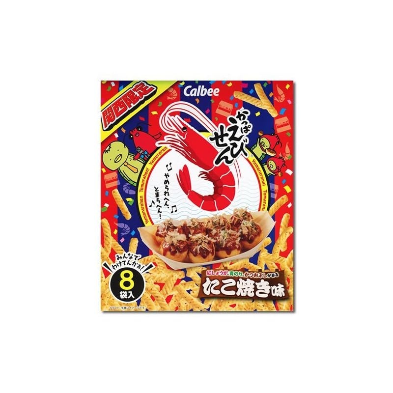 《JAPAN》★Kappa Ebisen Takoyaki Flavor Kansai Limited Edition 8-Pack | Shopee Thailand