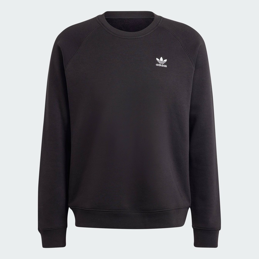 adidas Lifestyle Trefoil Essentials Crewneck Men Black IM4532 | Shopee ...