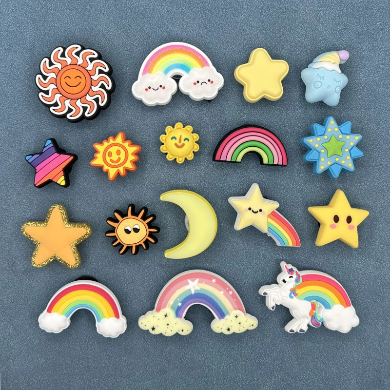 Jibitz .ACCESSORIES ติดรองเท้าสีรุ้ง คุณภาพดี สำหรับแต่งสไตล์แฟชัน ...