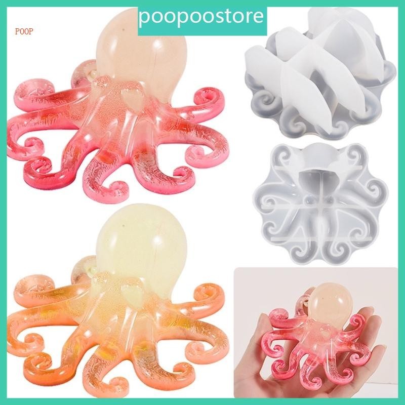 POOP Octopus แม่พิมพ์ซิลิโคนสำหรับเรซิน พร้อมอุปกรณ์ทำเครื่องประดับ DIY ...