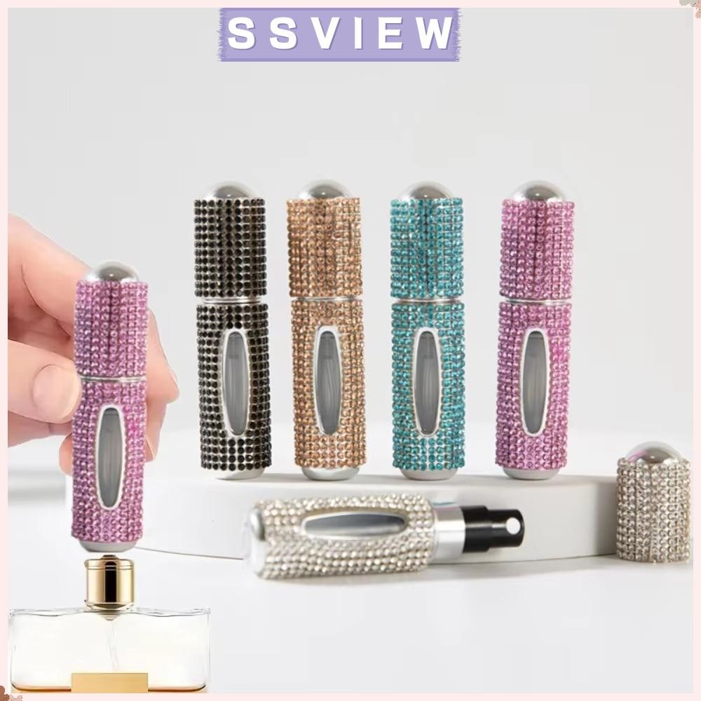 STILLSAVIEW Mini ขวดน้ําหอม, 5 ml Bling Glitter รีฟิล Atomizer Sprayer ...