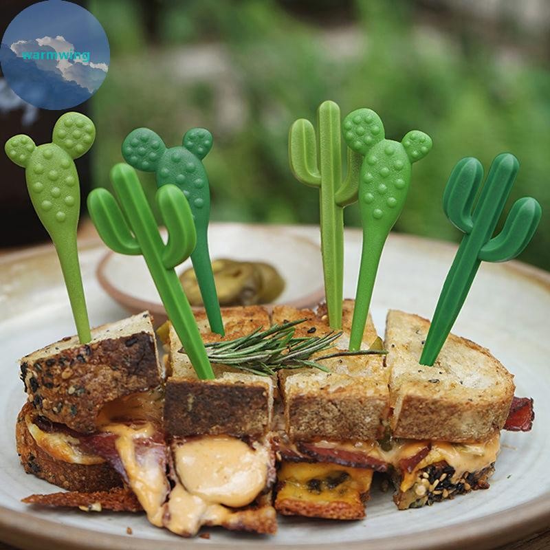 Warmwing ส้อมผลไม้มินิการ์ตูนเด็กขนมขบเคี้ยวเค้กขนมอาหารผลไม้ Pick ไม้จิ้มฟัน Bento Lunches ...