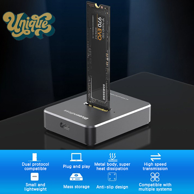 (Unique) M2 NVME Docking Station M Key USB M 2 USB C SSD Case NVME และ NGFF Hdd SSD Docking ...