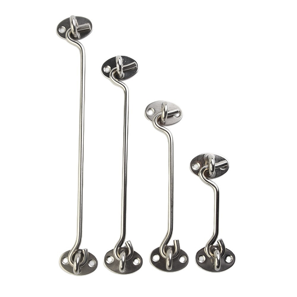 [TSKTH] Cabin Hook And Eye Latch Lock Shed Gate Door Stainless Steel ...