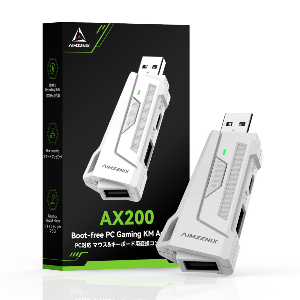 Aimzenix AX200 PC Gaming K&M Converter/อะแดปเตอร์, การปรับแต่ง App, อัตรารายงาน 1000Hz | Shopee ...