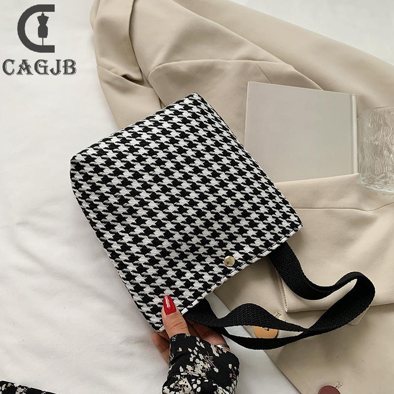 Cagjb ผ้าใบสีทึบอเนกประสงค์ของเด็กผู้หญิงใหม่แฟชั่น Qianniu ตารางมือถือ ...