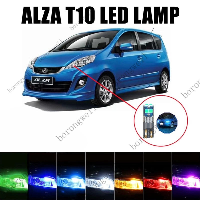 1pc LED Perodua Alza T10/W5W หลอดไฟไฟหน้าขนาดเล็กโคมไฟ LED โดมรถ Boot ...